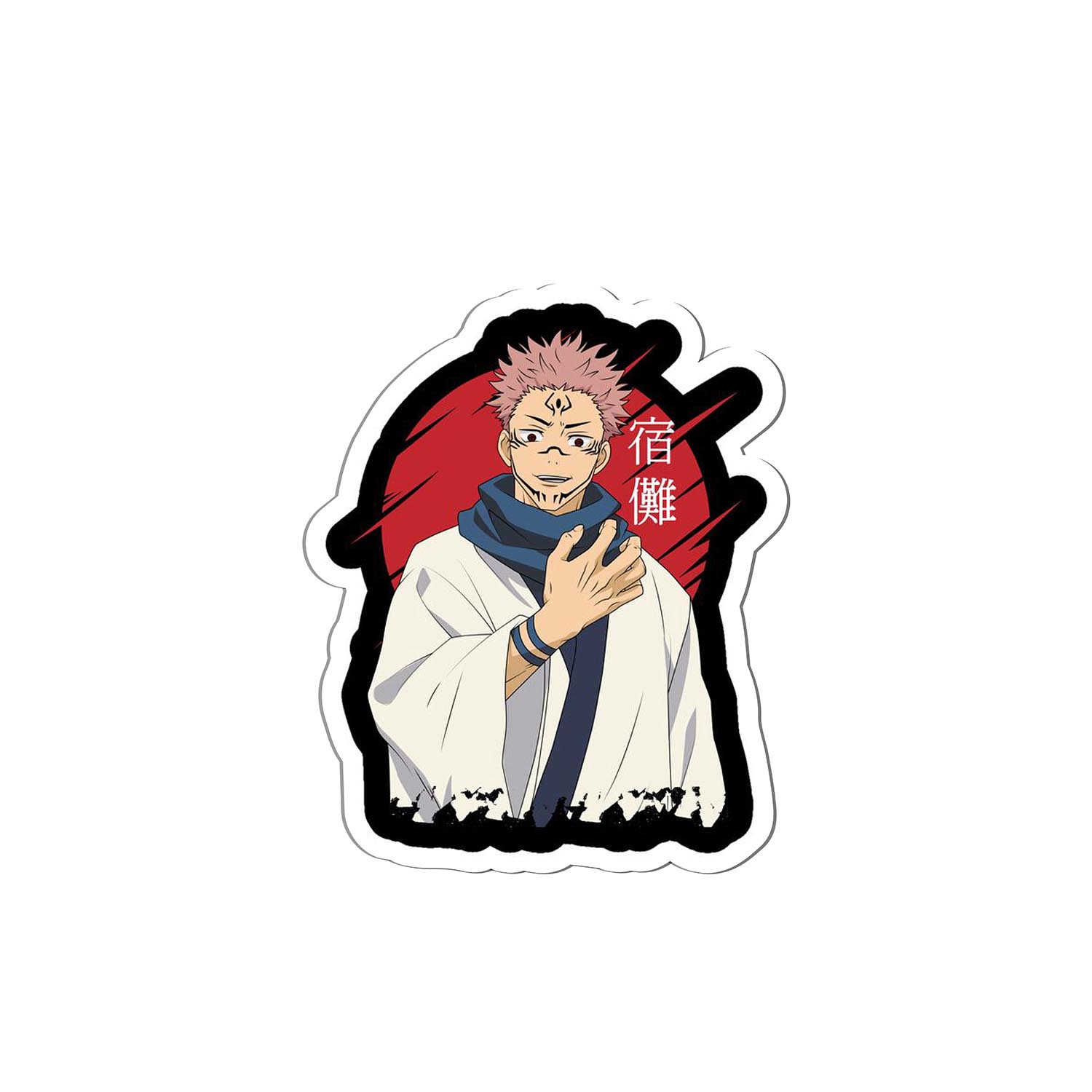 Sukuna Character From Jujutsu Kaisen Magnet Stickers For Decorations