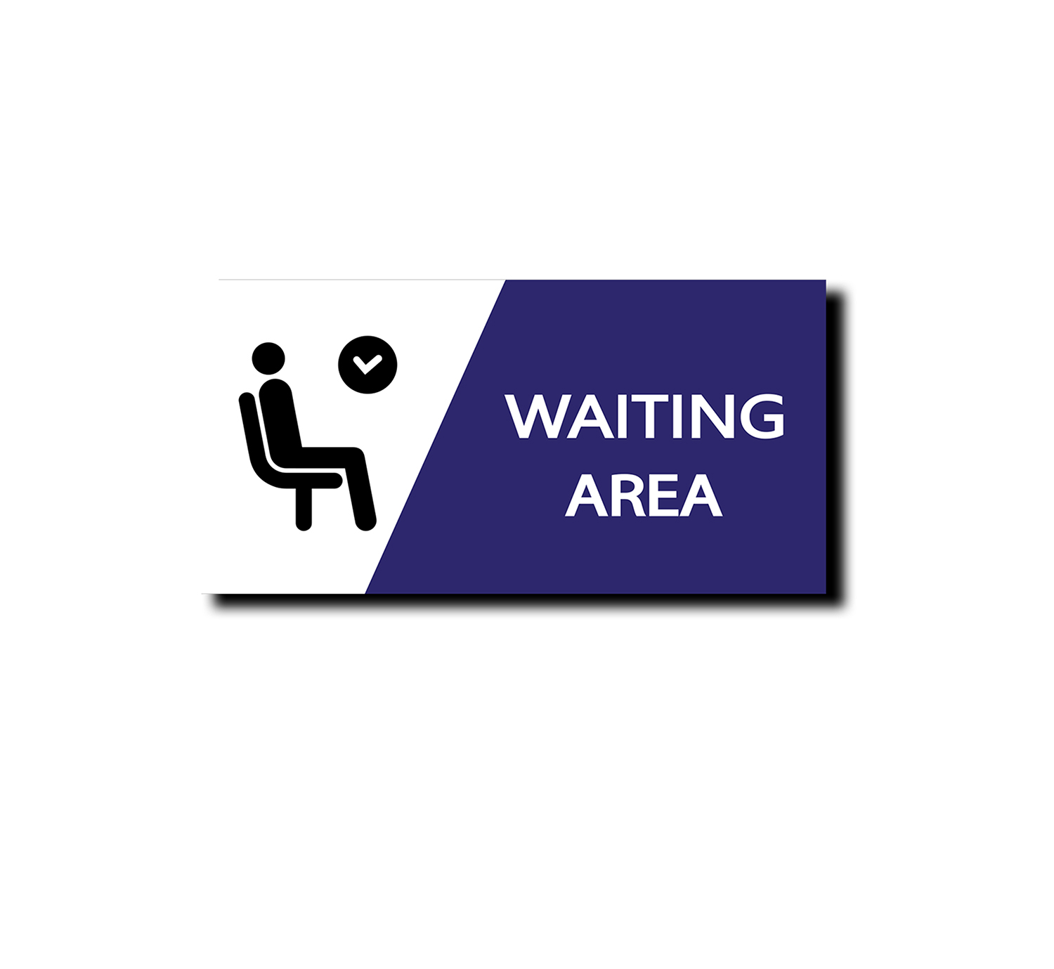 Waiting Area Sign Board Made By MDF Wood (Sublimation Print)