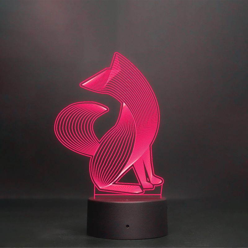Blended Fox Design Night Lamp
