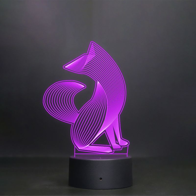 Blended Fox Design Night Lamp