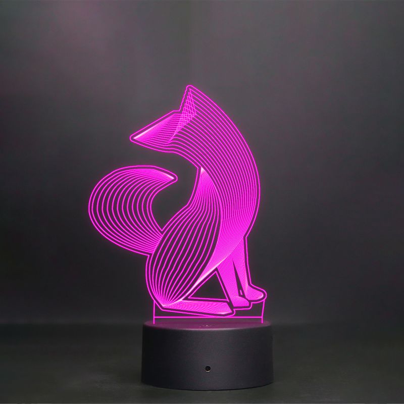 Blended Fox Design Night Lamp