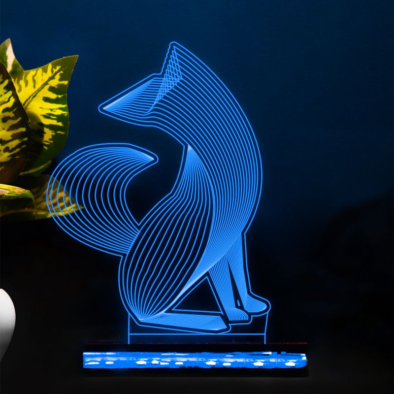 Blended Fox Design Night Lamp