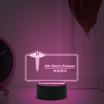 Doctor Name Plate With Customized Name