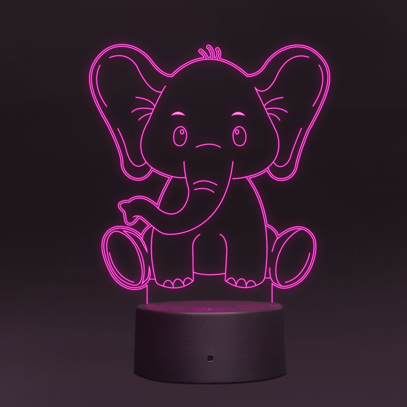 Cute Baby Elephant Night Lamp