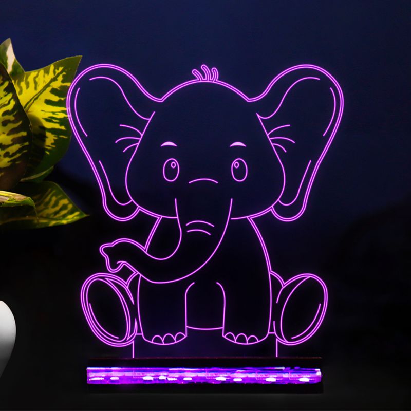 Cute Baby Elephant Night Lamp