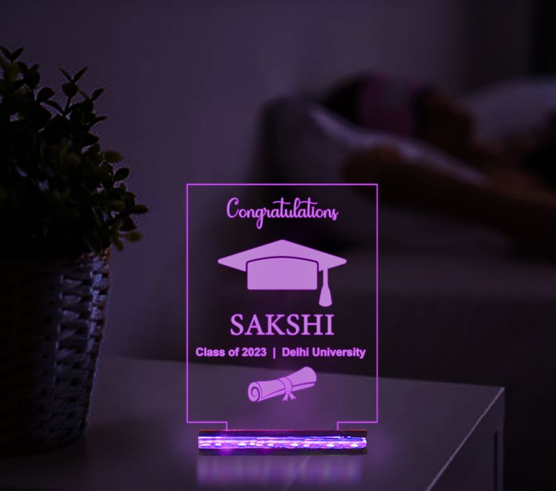 Congratulations For Graduation Night Lamp