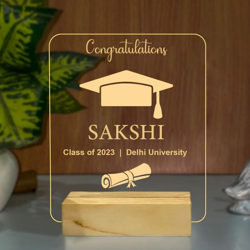 Congratulations For Graduation Night Lamp