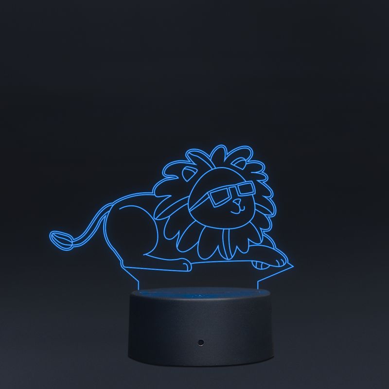 Cool Lion Design Night Lamp
