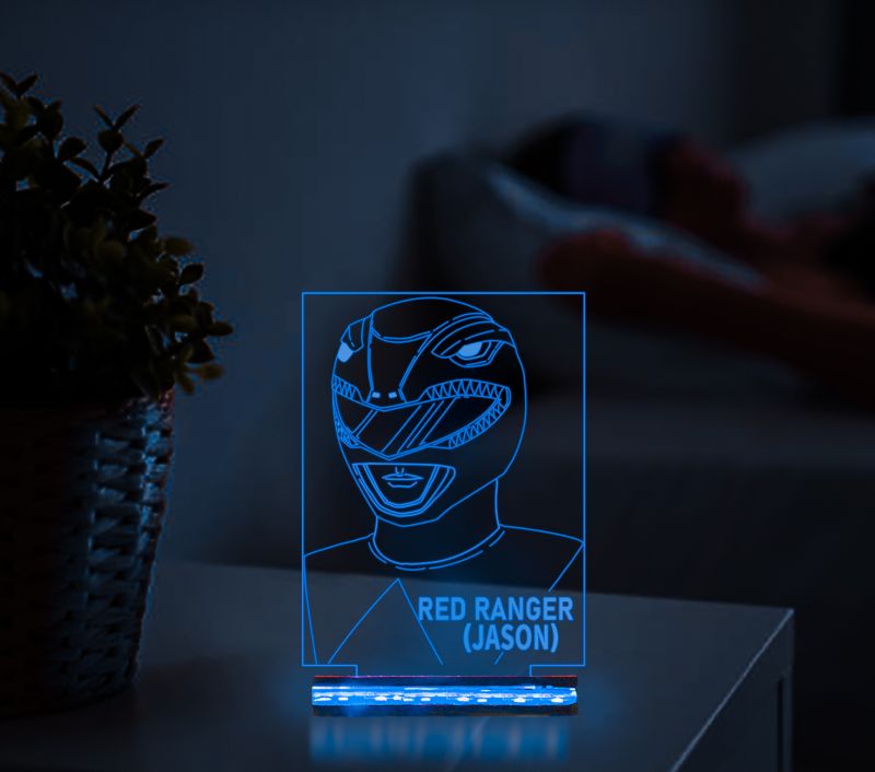 Red Ranger Character Night Lamp