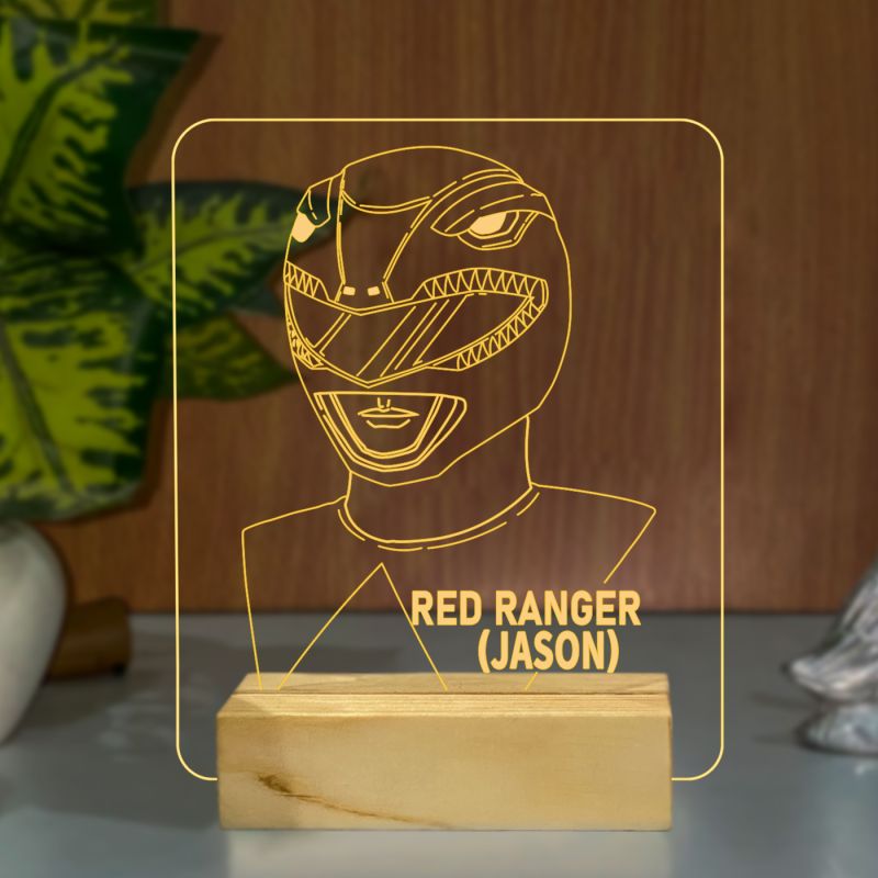 Red Ranger Character Night Lamp