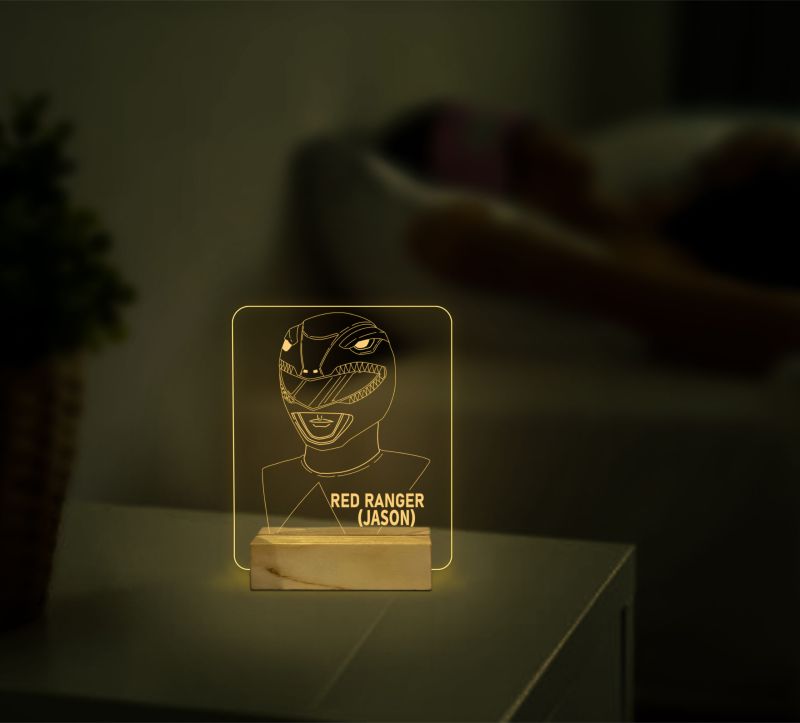 Red Ranger Character Night Lamp