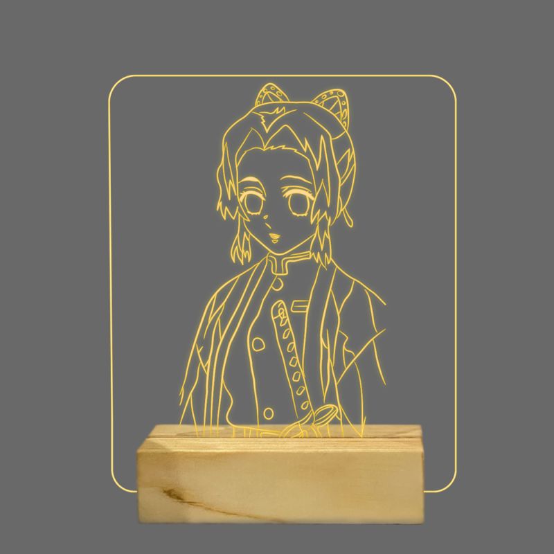 Shinobu Kocho Character From Demon Slayer Night Lamp