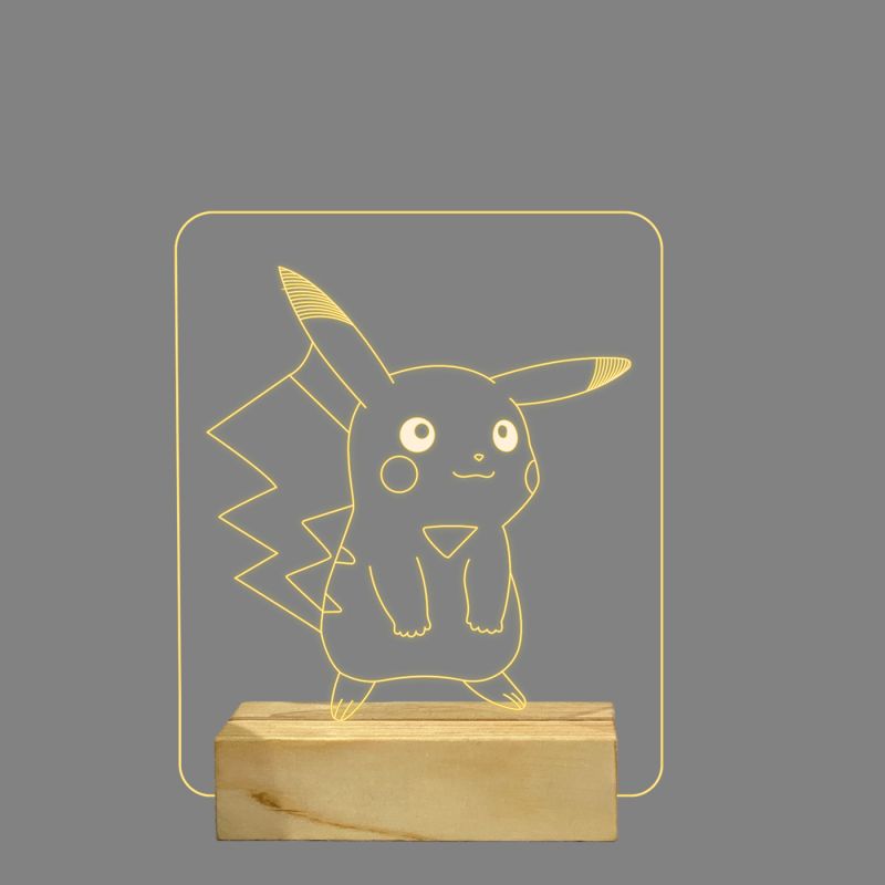 Pikachu Design From Pokemon Night Lamp